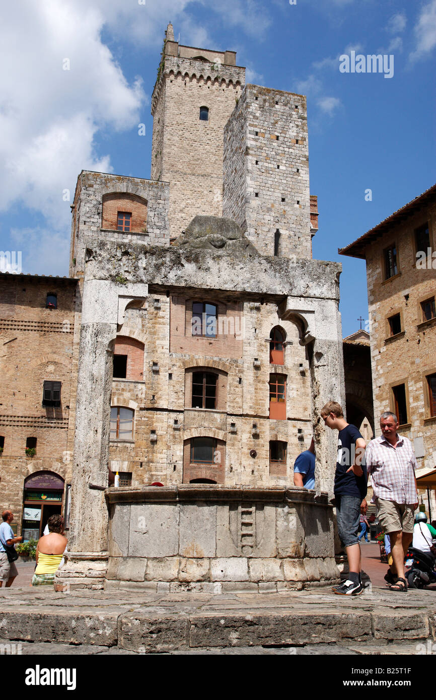 well in the piazza della cisterna san gimignano delle belle torri ...