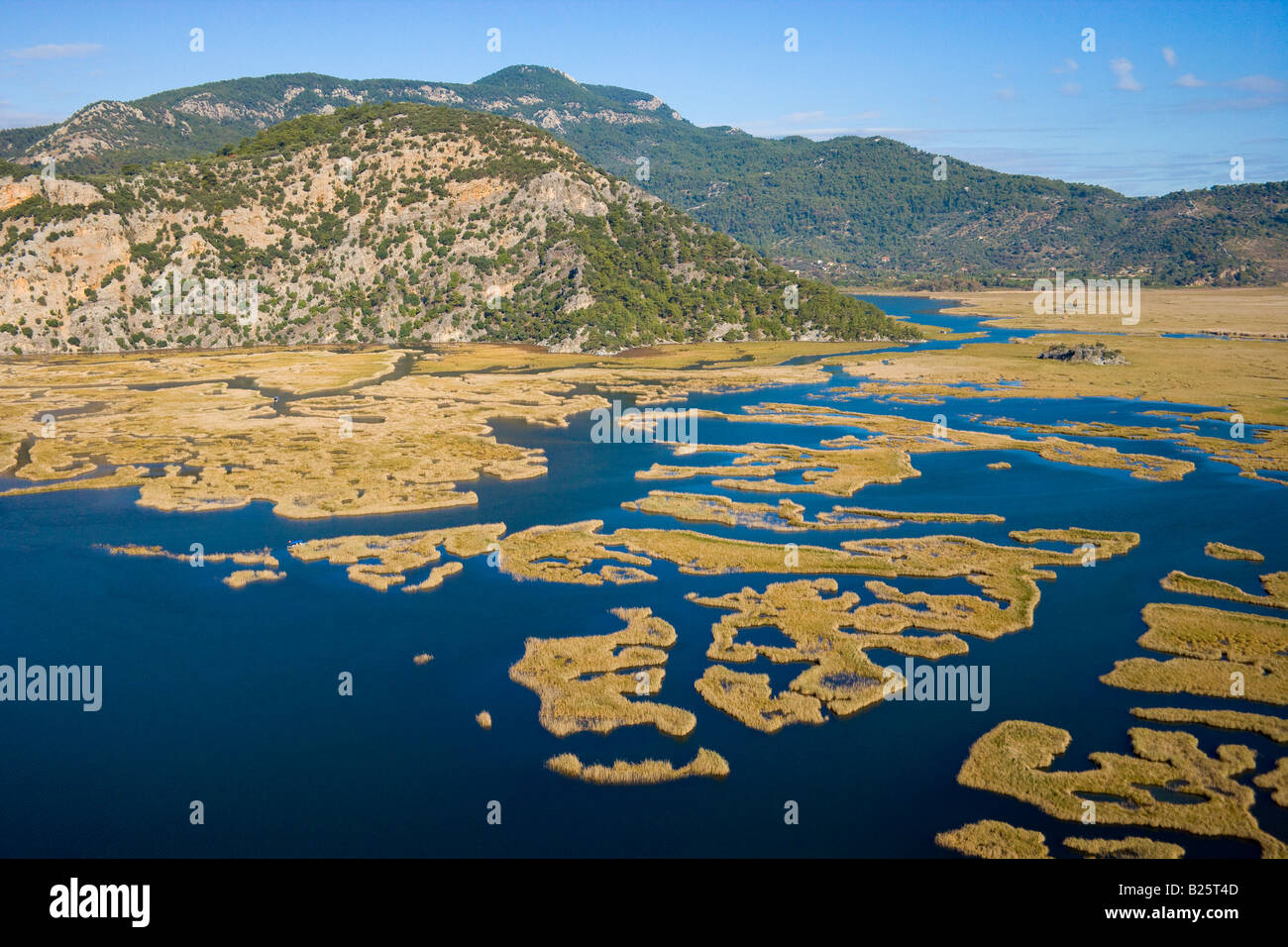 Aerial view of Dalyan Koycegiz Mugla Turkey Stock Photo - Alamy