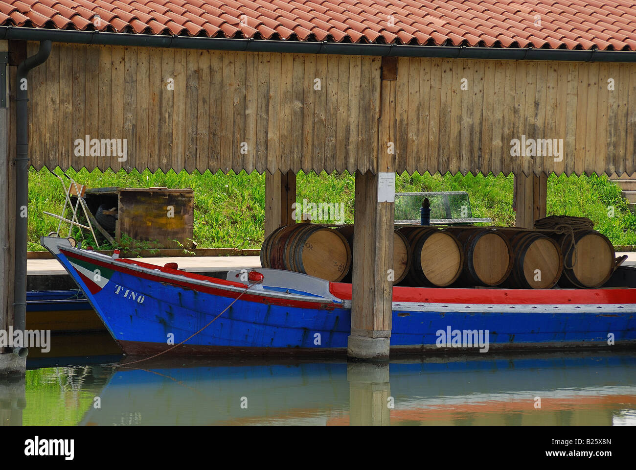 a river boat on the Battaglia canal,Veneto,Italy Stock Photo - Alamy