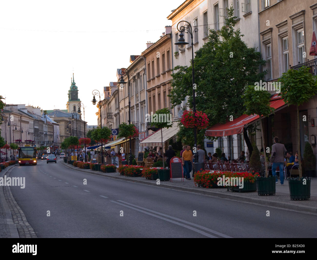 Nowy Swiat street Warsaw Poland Stock Photo - Alamy