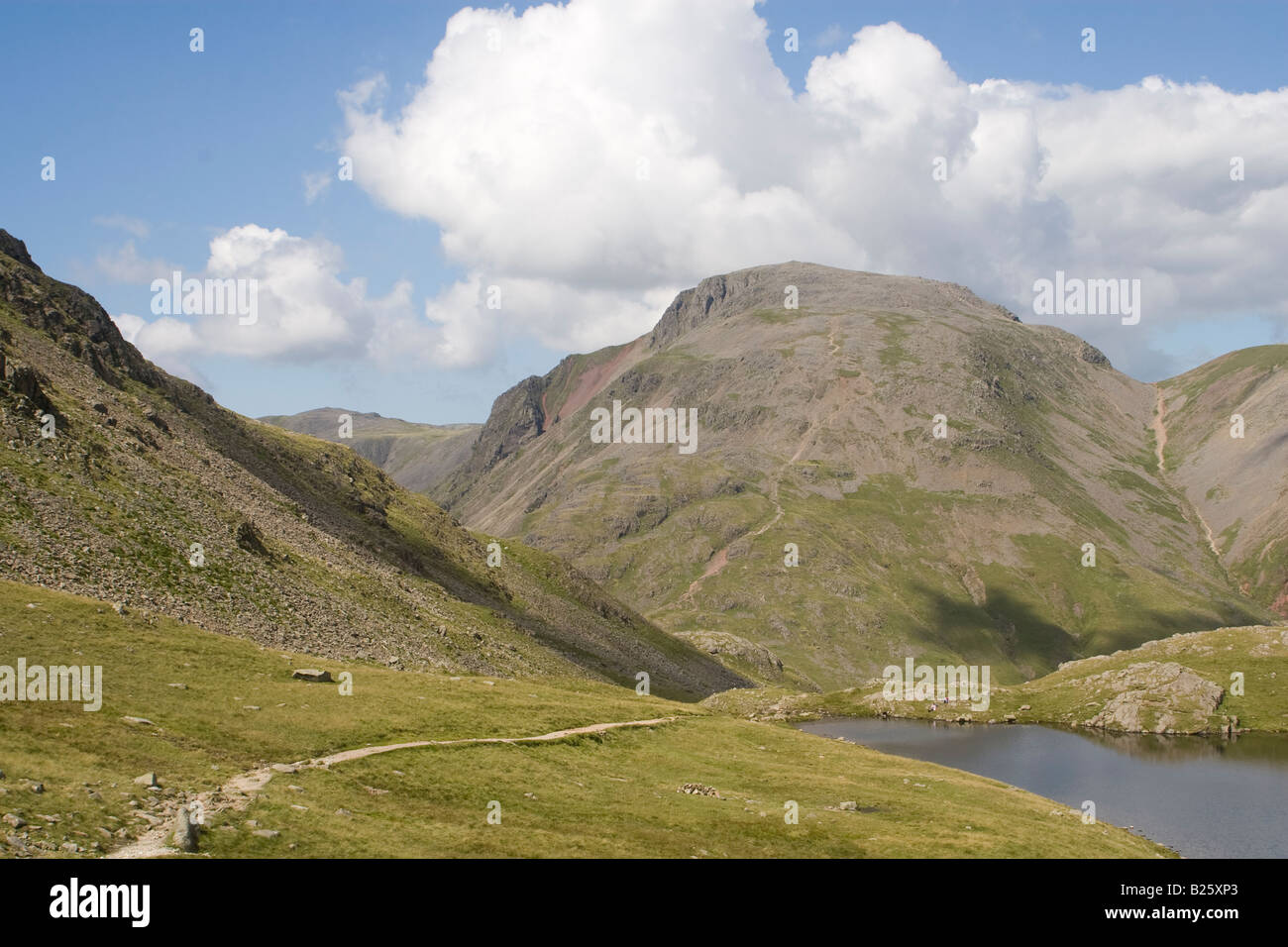 Great Gable with Sprinkling Tarn, Lake District, UK Stock Photo - Alamy