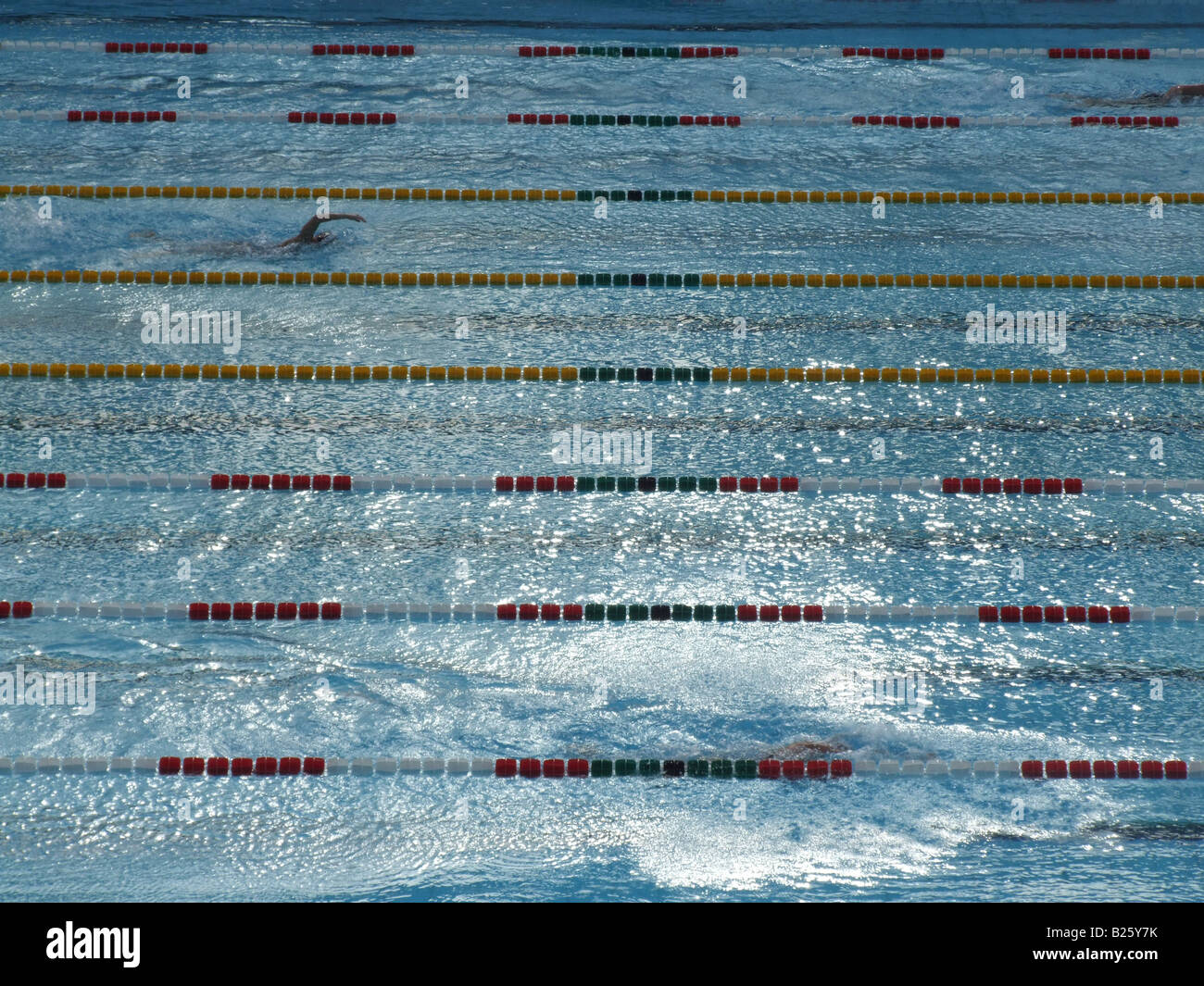 One swimmer in olympic pool in rome hi-res stock photography and images ...