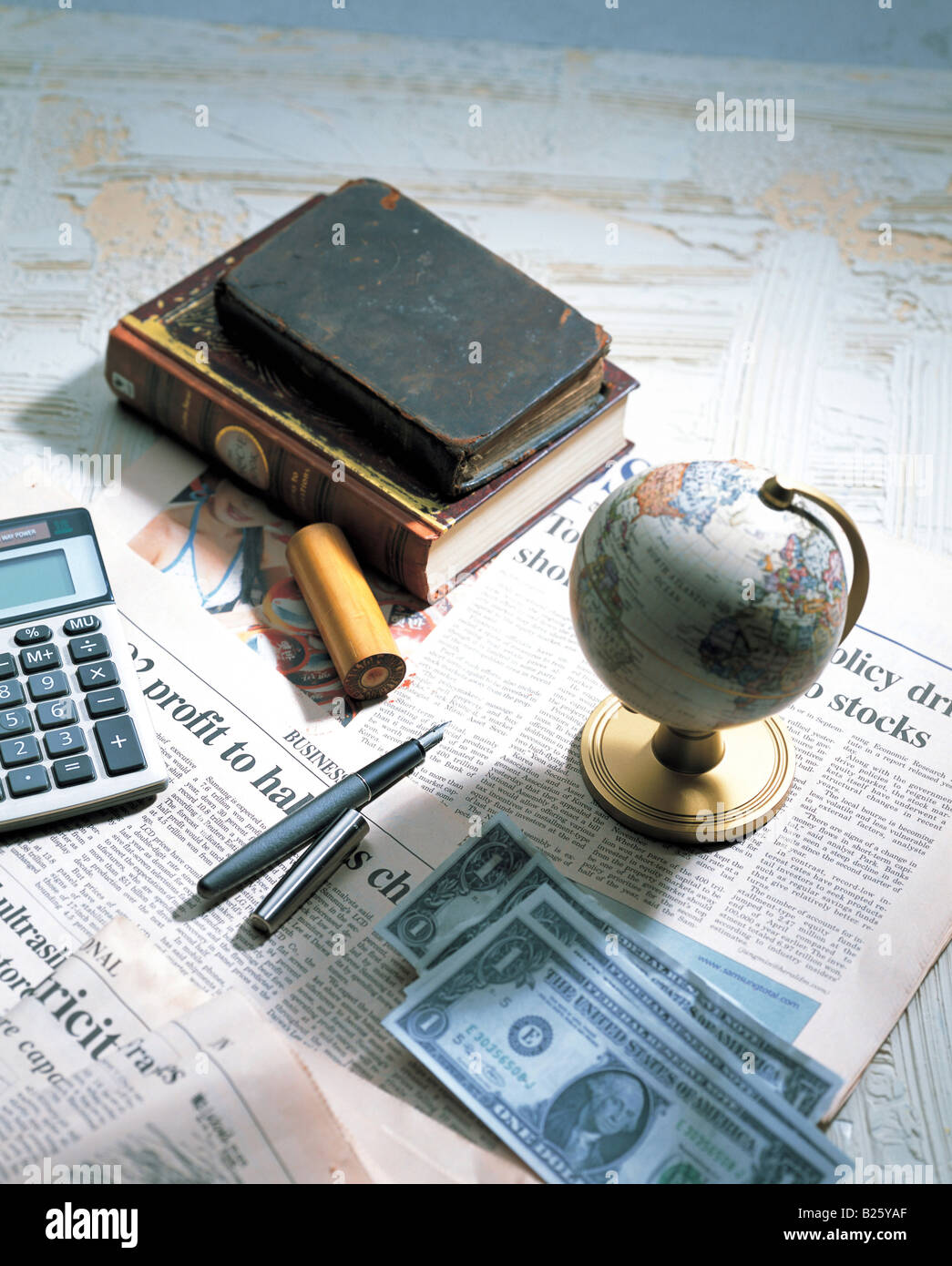 Dollar and book Stock Photo - Alamy