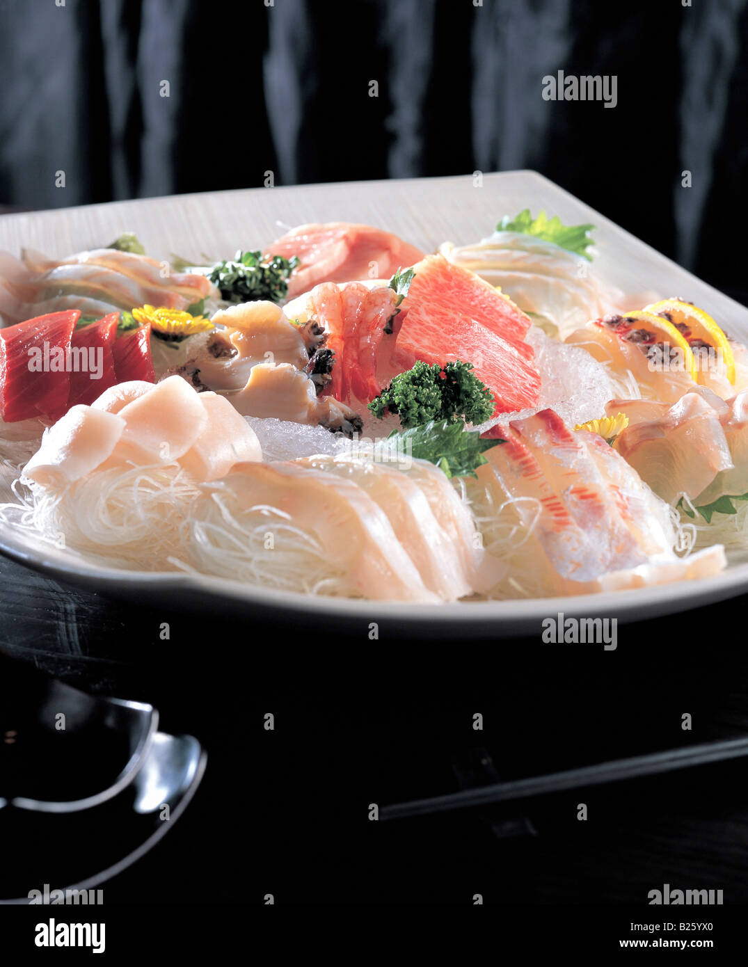 Japanese food, sashimi Stock Photo - Alamy