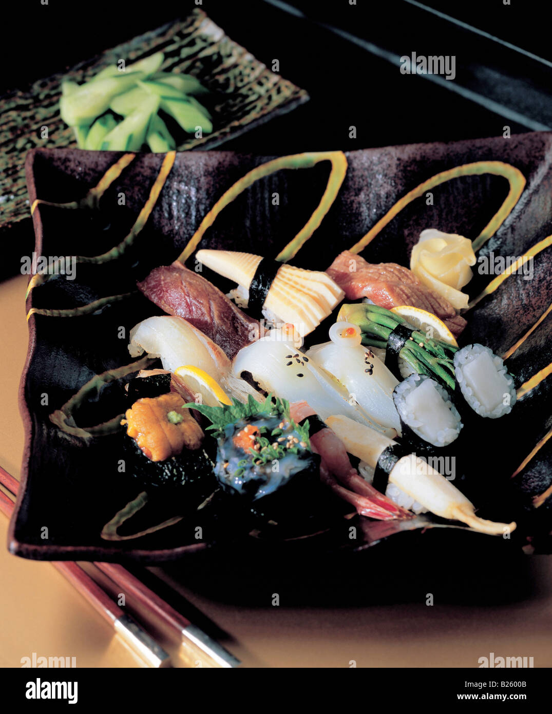 Japanese food, seafood, sashimi Stock Photo - Alamy