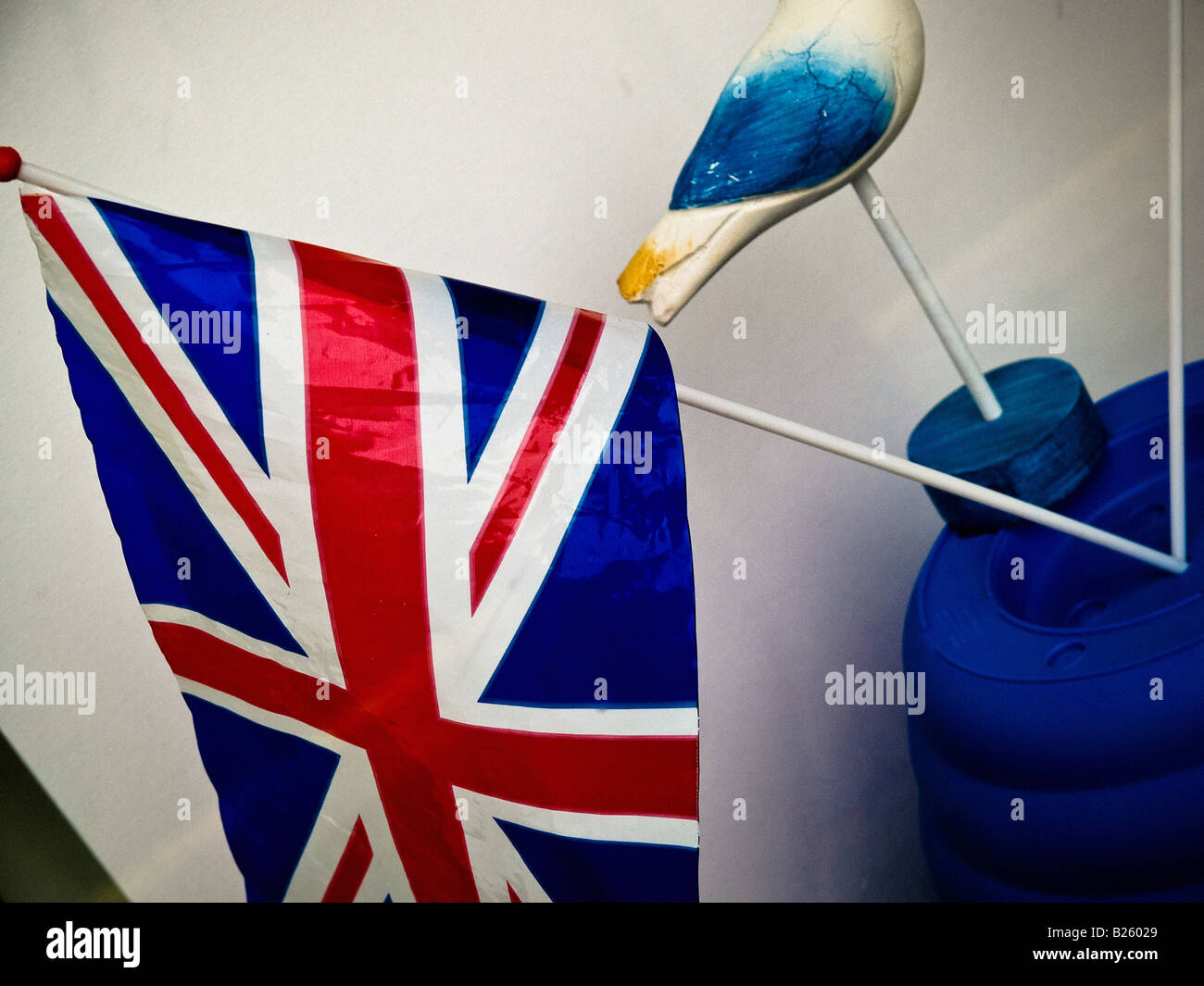 Union flag & seagull Stock Photo - Alamy