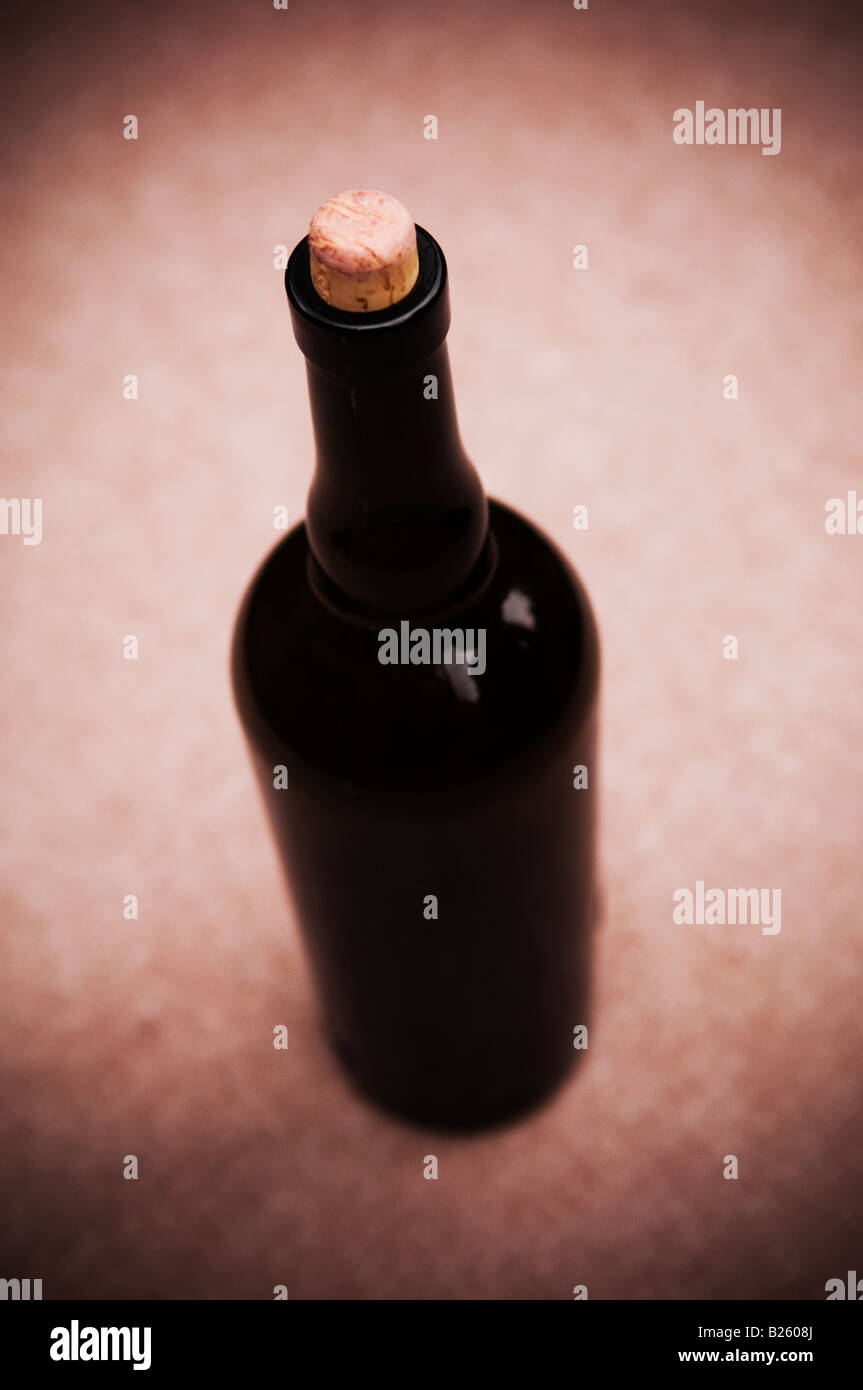 Conceptual shot bottle wine glass hi-res stock photography and images ...