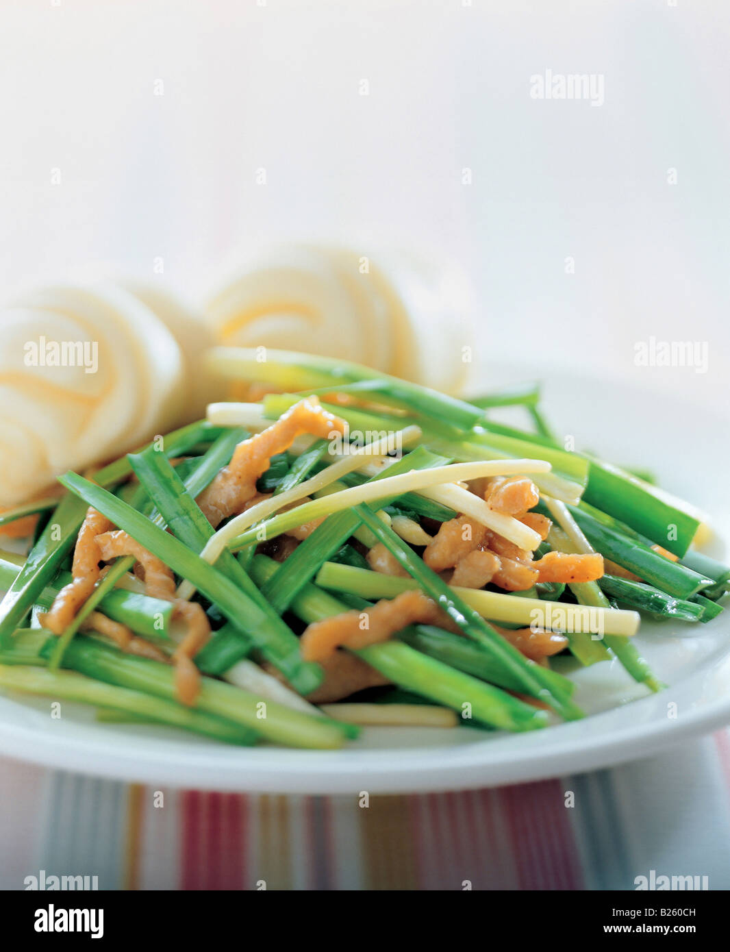 Dumpling and vegetable Stock Photo - Alamy