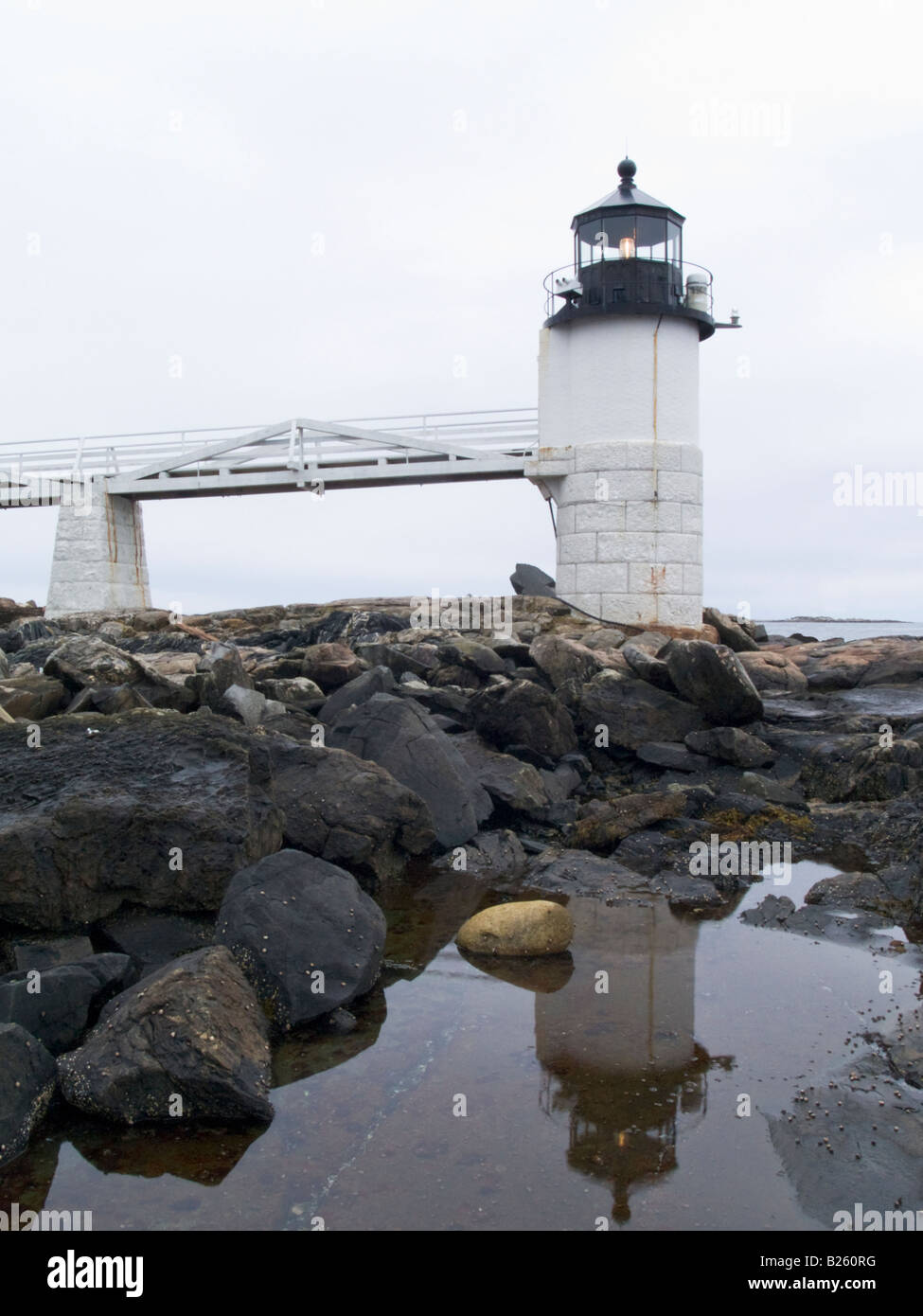 Marshall Point Lighthouse - Port Clyde, Maine, USA Stock Photo - Alamy