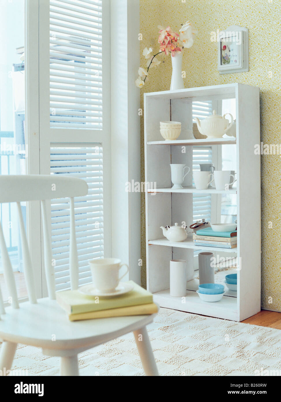 Home furnished with interior decoration objects Stock Photo - Alamy