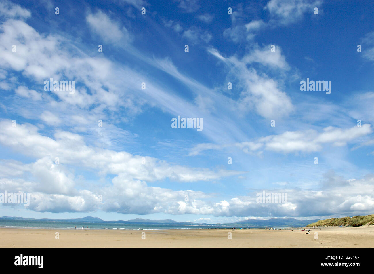 The beach at Shell Island, North Wales, Britain Stock Photo - Alamy