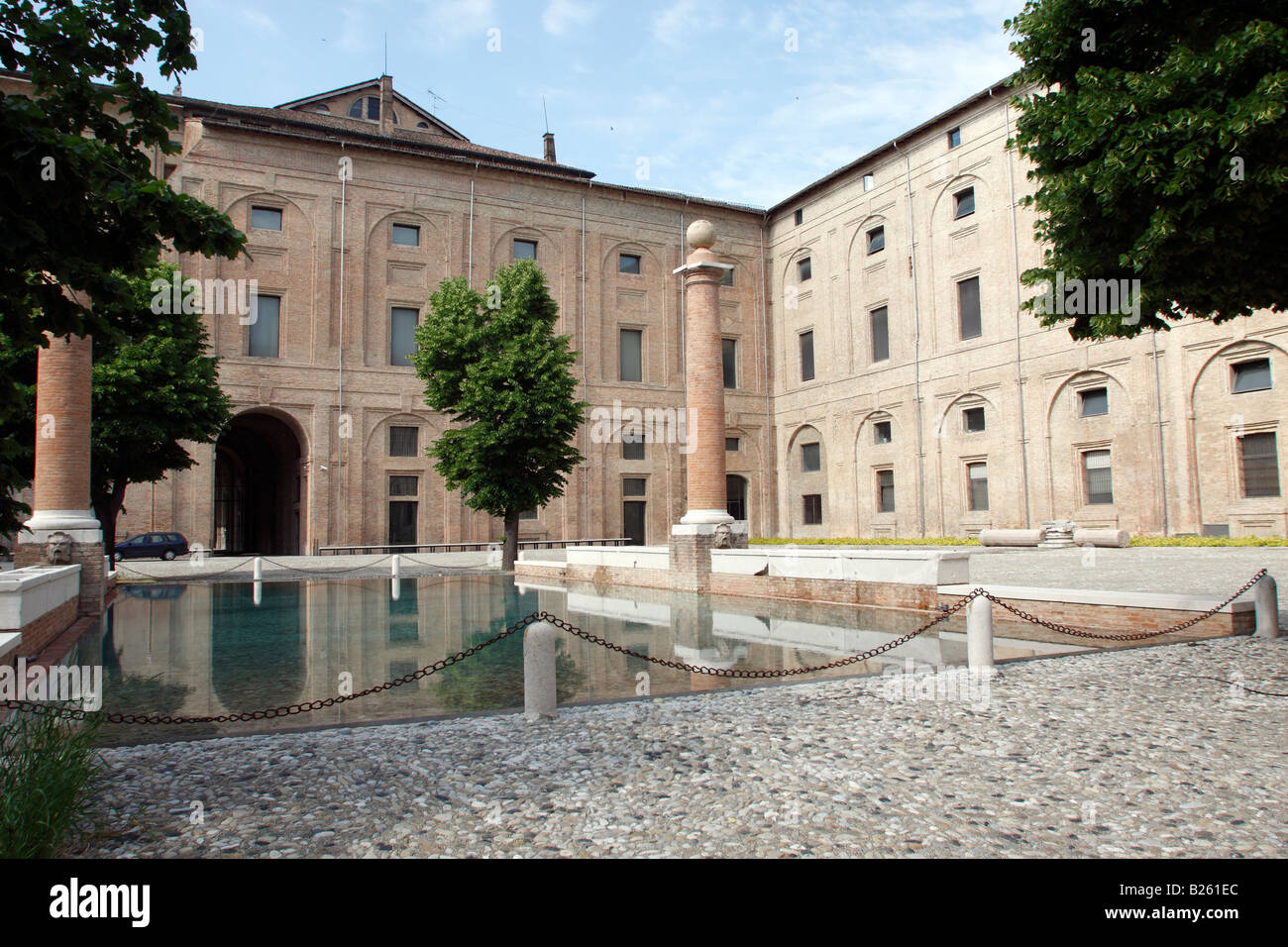 Palazzo della Pilotta courtyard Stock Photo - Alamy