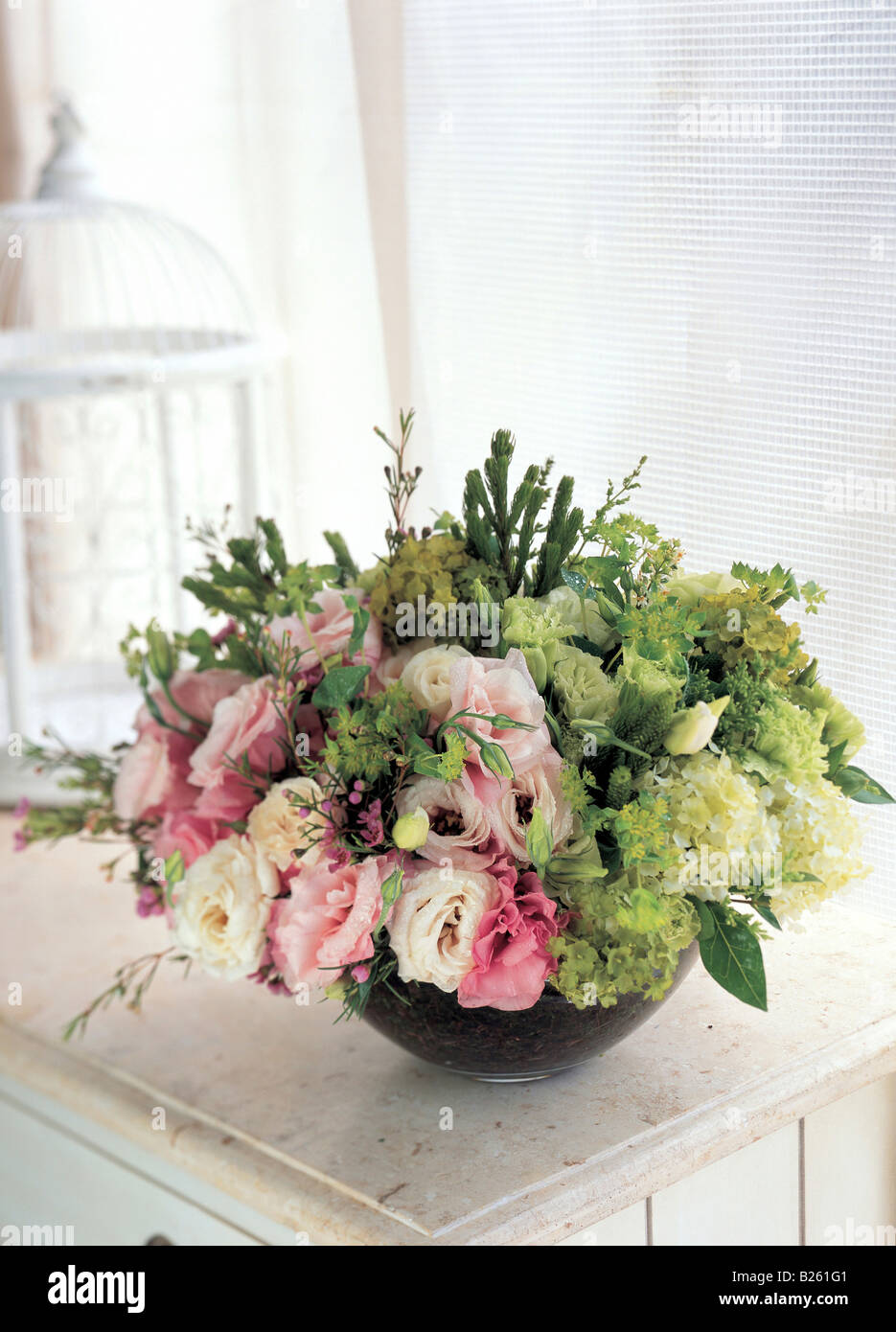Interior flowers decoration Stock Photo - Alamy