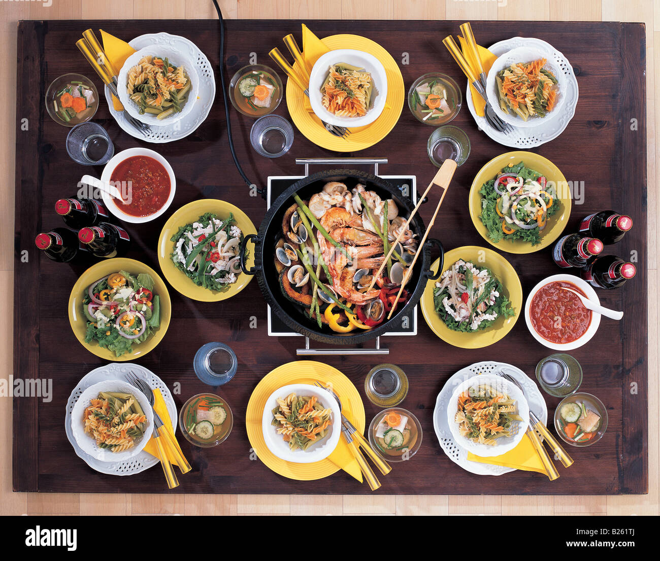 Selection of food Stock Photo - Alamy