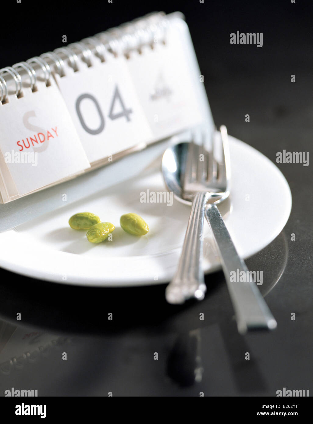 Catley and calendar Stock Photo - Alamy