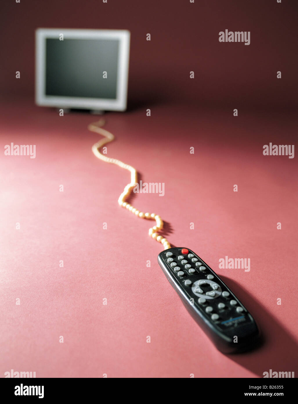 TV remote control and TV screen Stock Photo - Alamy
