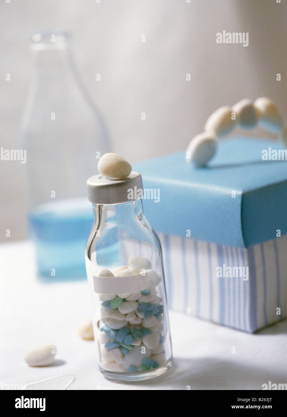 Pebbles in bottle Stock Photo - Alamy