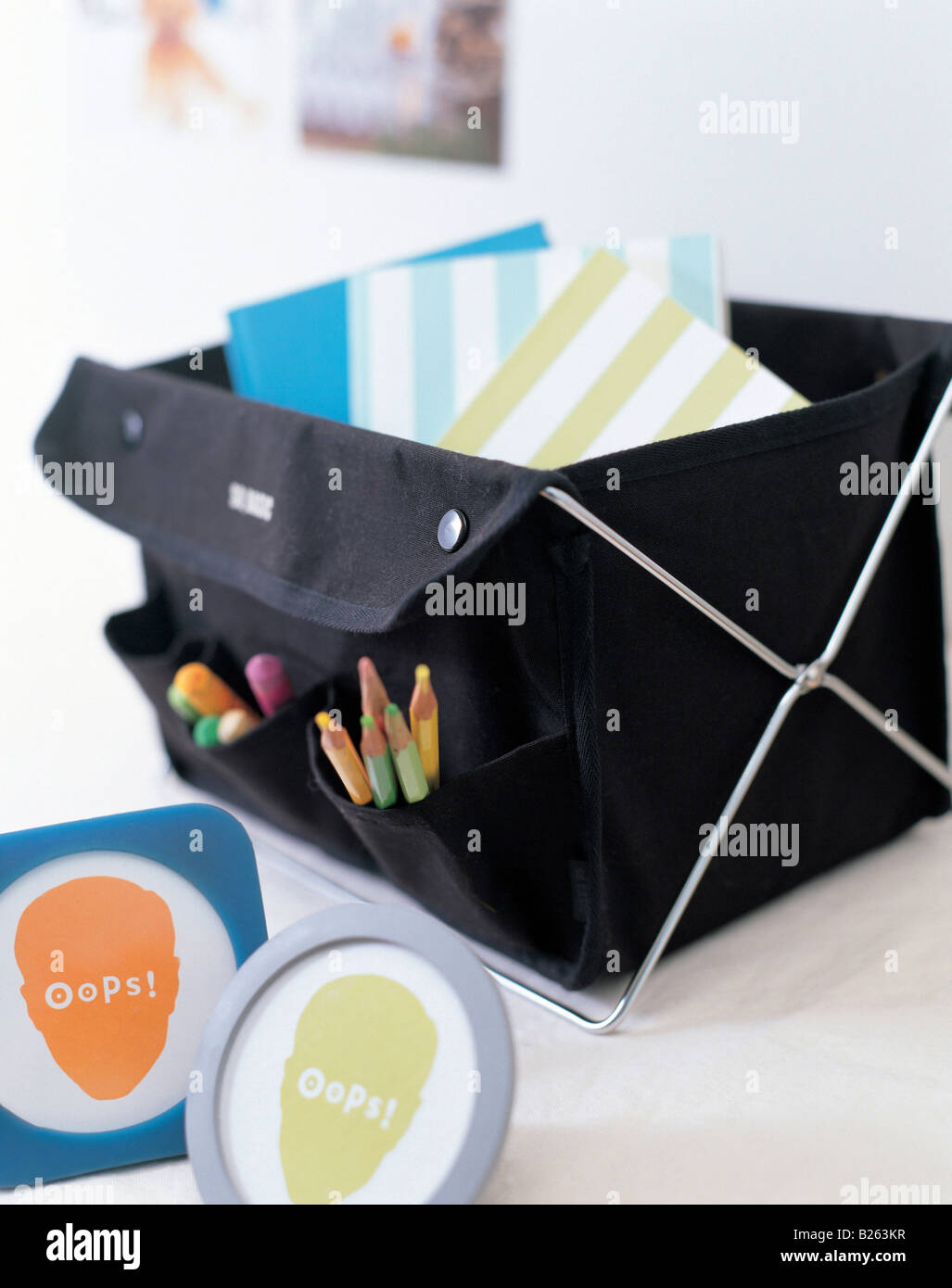 Stationery in a box Stock Photo - Alamy