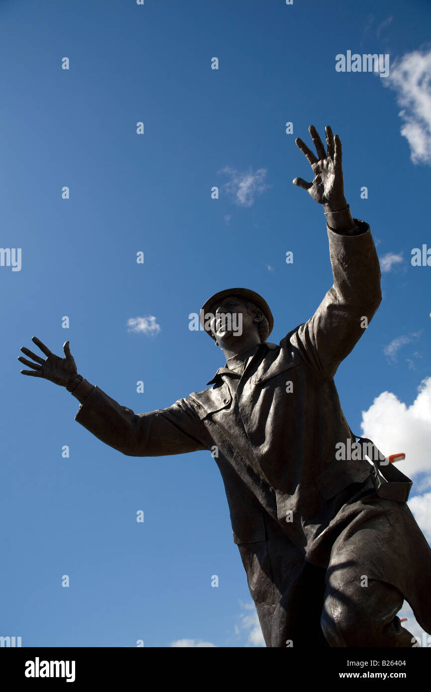 The statue of Bob Stokoe outside of the Stadium of Light, Sunderland ...