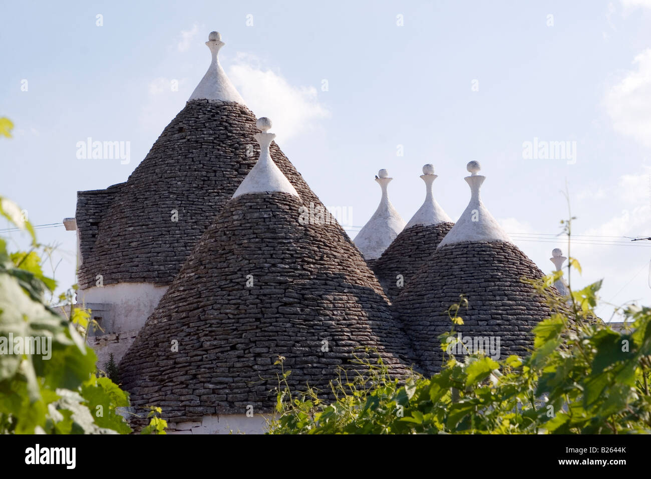 Ancient Trulli housing near to the historic town of Ostuni in Apulia ...