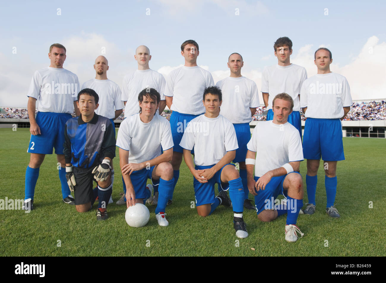 Portrait of Soccer Team Stock Photo - Alamy