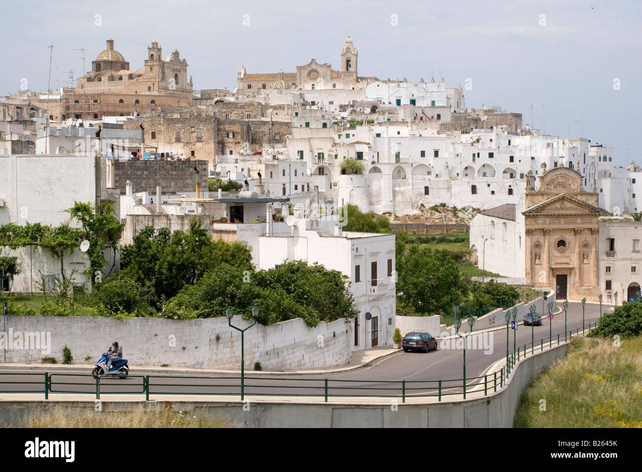 The historic hill town of Ostuni in Apulia, Italy Stock Photo - Alamy