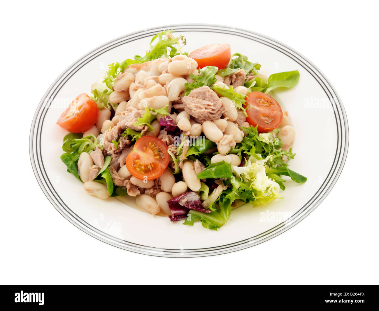 Bean salad with tuna Cut Out Stock Images & Pictures - Alamy