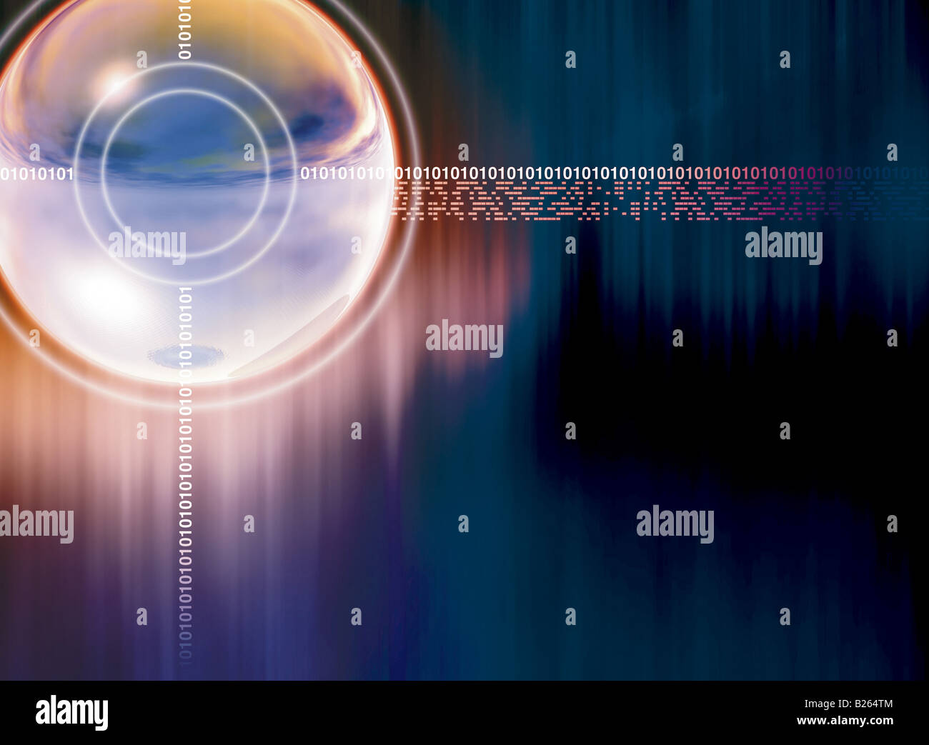 Digital background on concentred circle Stock Photo - Alamy