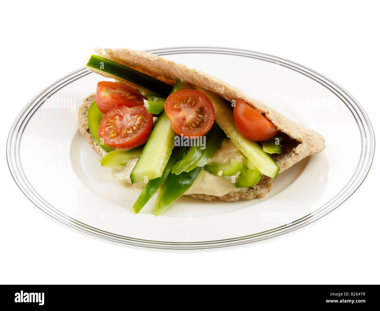 Pitta Hummus And Salad High Resolution Stock Photography and Images - Alamy