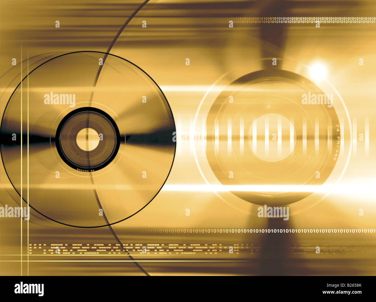 Digital background on CD Stock Photo - Alamy