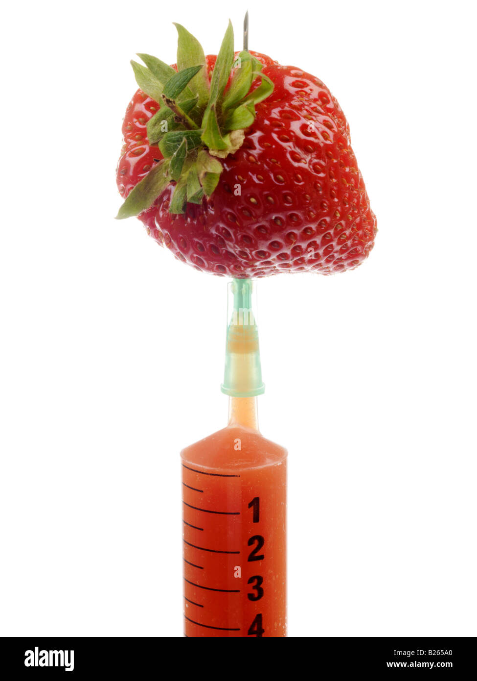 Injecting a Strawberry Stock Photo - Alamy