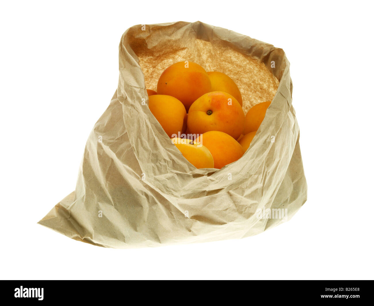 Bag of apricots hi-res stock photography and images - Alamy