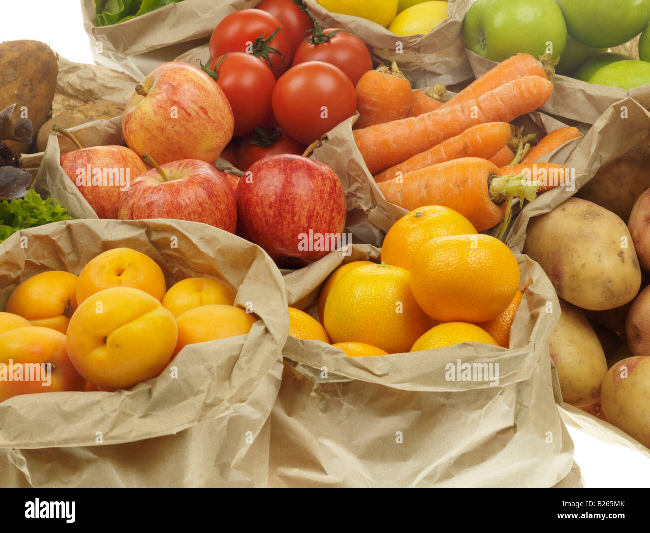 Fresh Fruit and Vegetables Stock Photo - Alamy