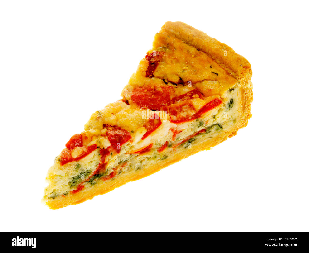 Pepper and Halloumi Cheese Spanish Quiche Stock Photo - Alamy