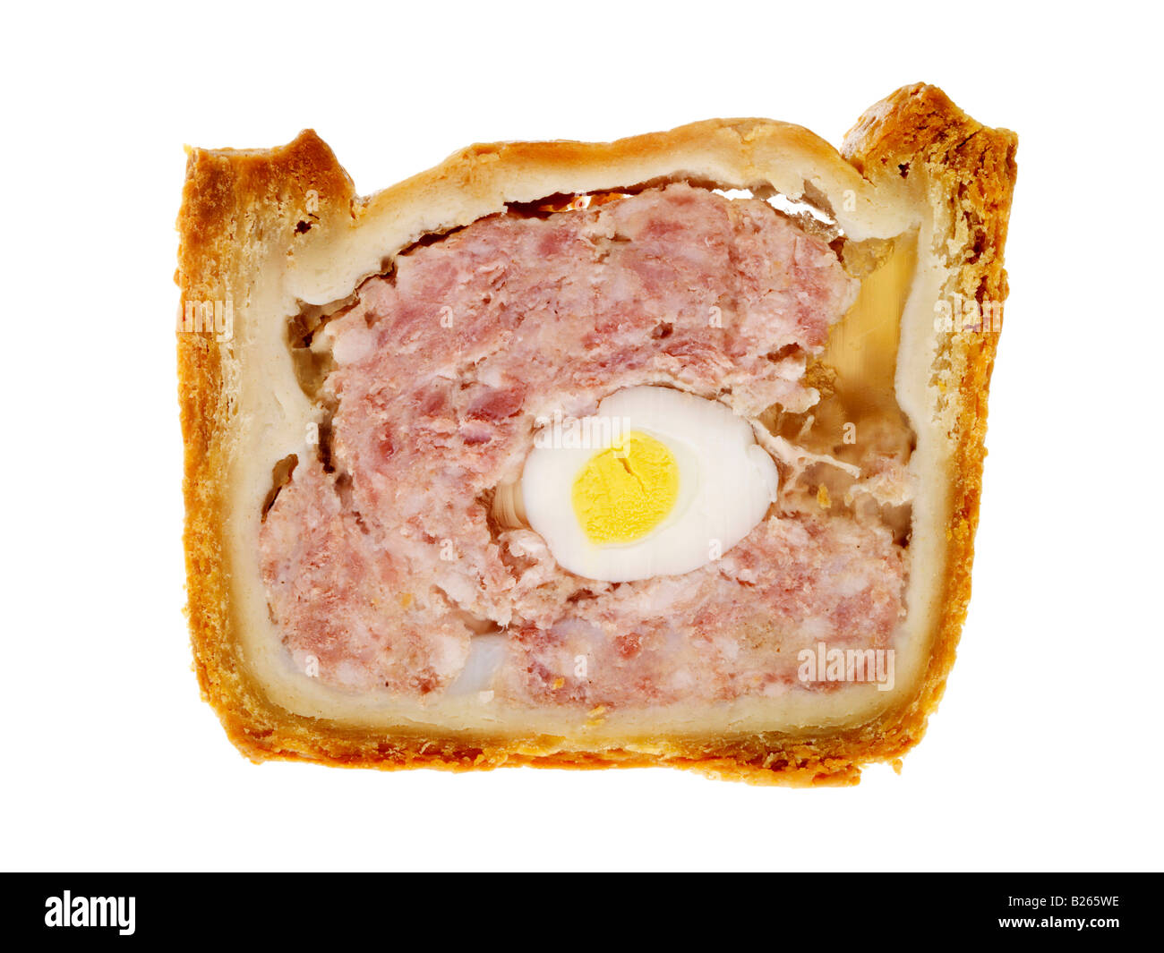 Pork Pie with Egg Stock Photo - Alamy