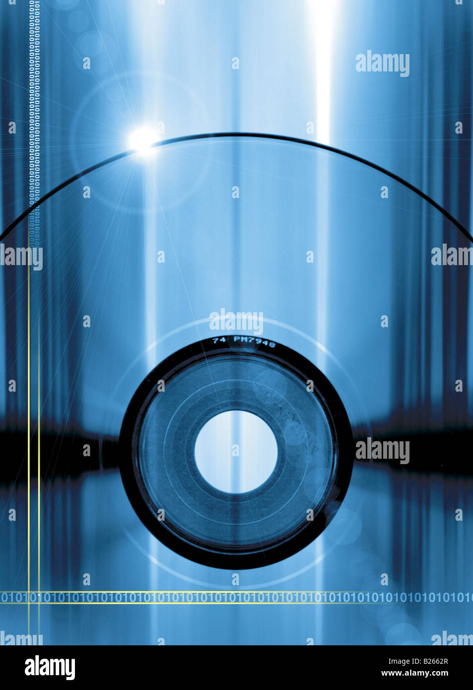 Digital background on CD Stock Photo - Alamy