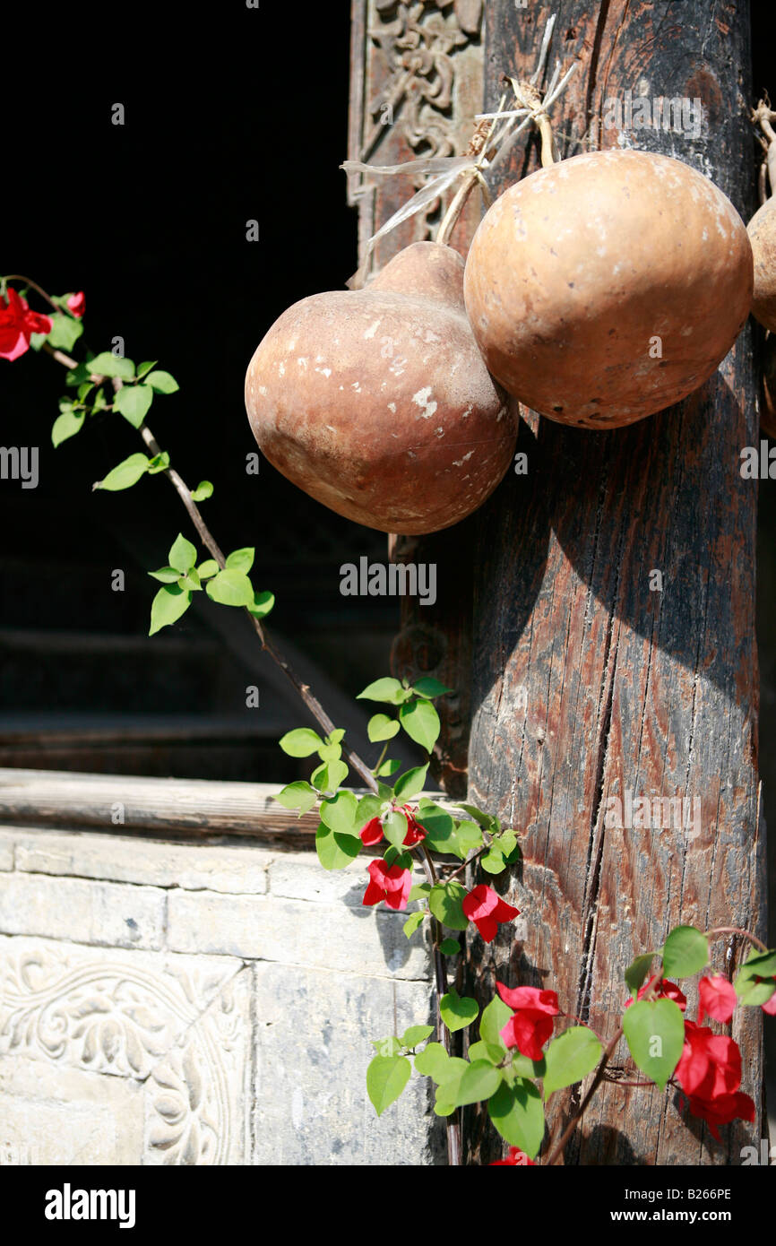 Vegetables drying at the village of Tuanshan, Yunnan, China Stock Photo ...