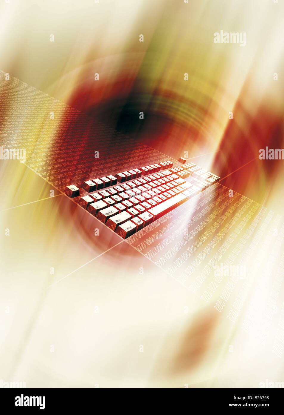 Digital background on keyboard Stock Photo - Alamy