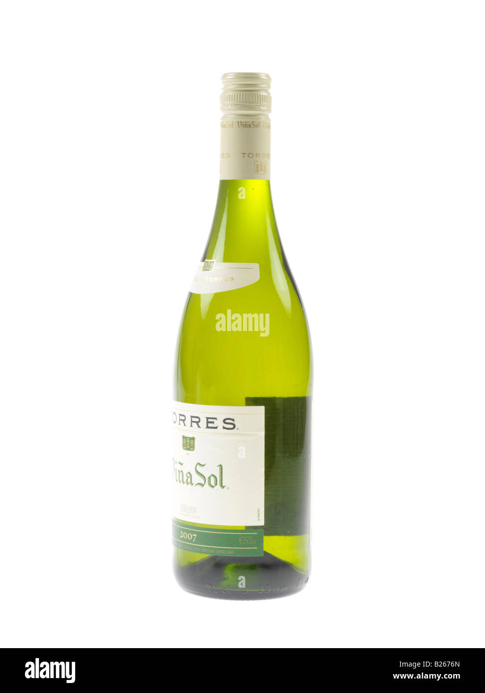 Bottle of White Wine Stock Photo - Alamy
