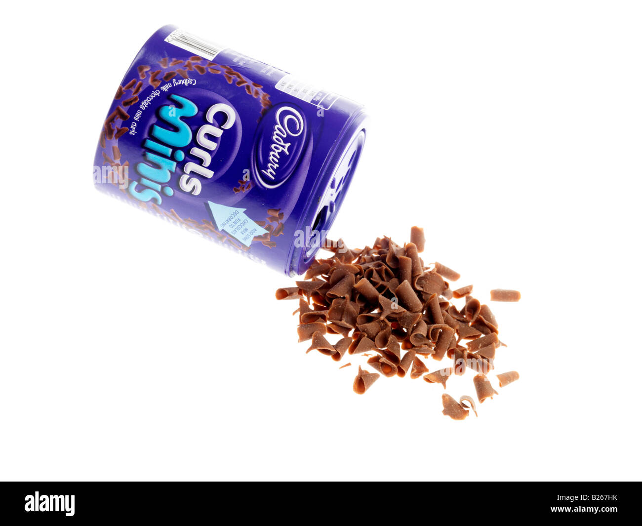 Curls of chocolate Cut Out Stock Images & Pictures - Alamy