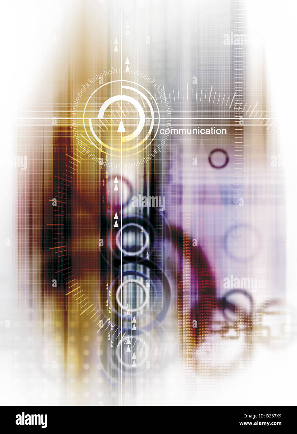 Digital background on instrument board Stock Photo - Alamy