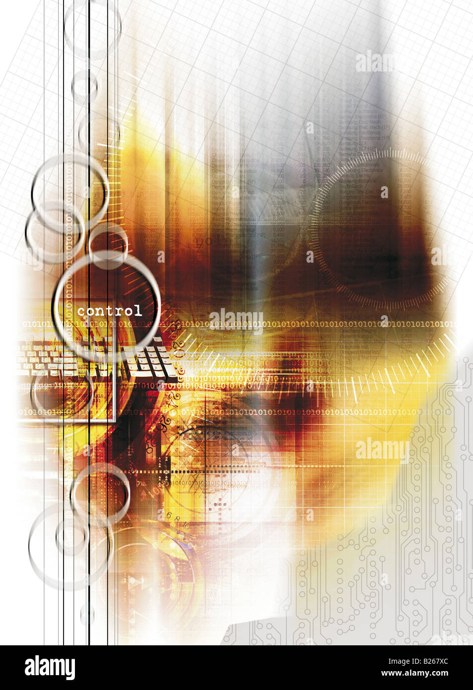 Digital background on instrument board Stock Photo - Alamy