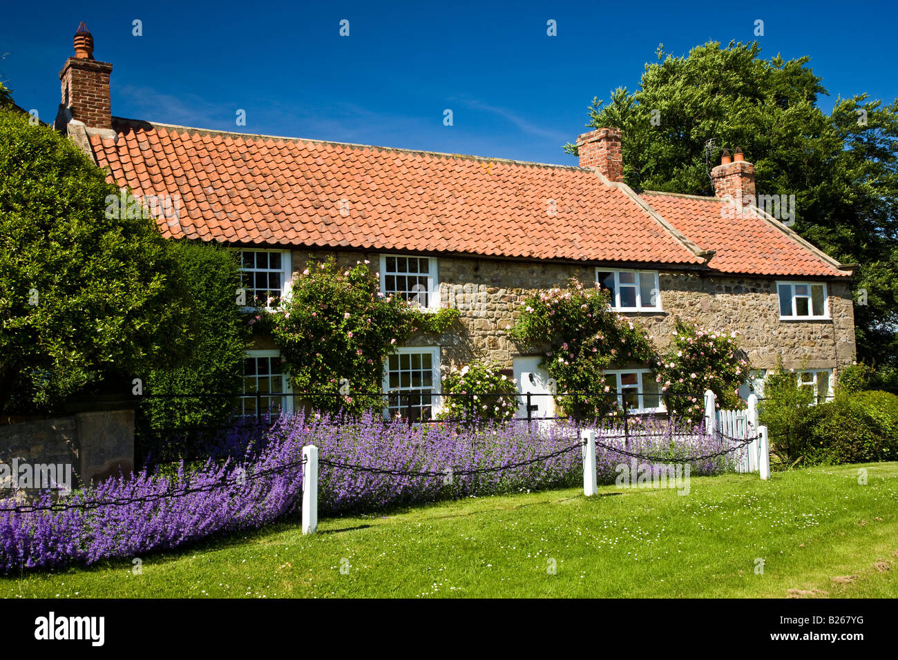 Cottage Crakehall village near Bedale North Yorkshire Stock Photo - Alamy