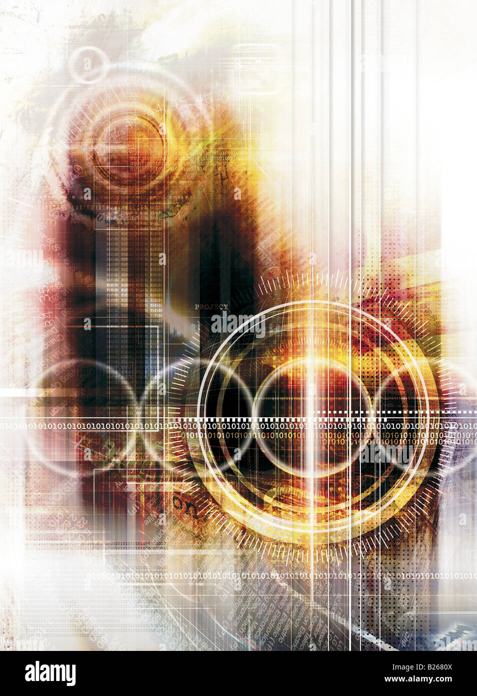 Digital background on instrument board Stock Photo - Alamy