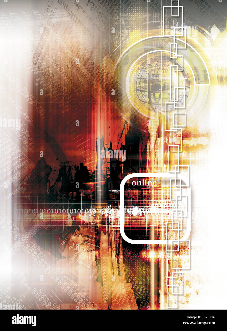 Digital background on instrument board Stock Photo - Alamy