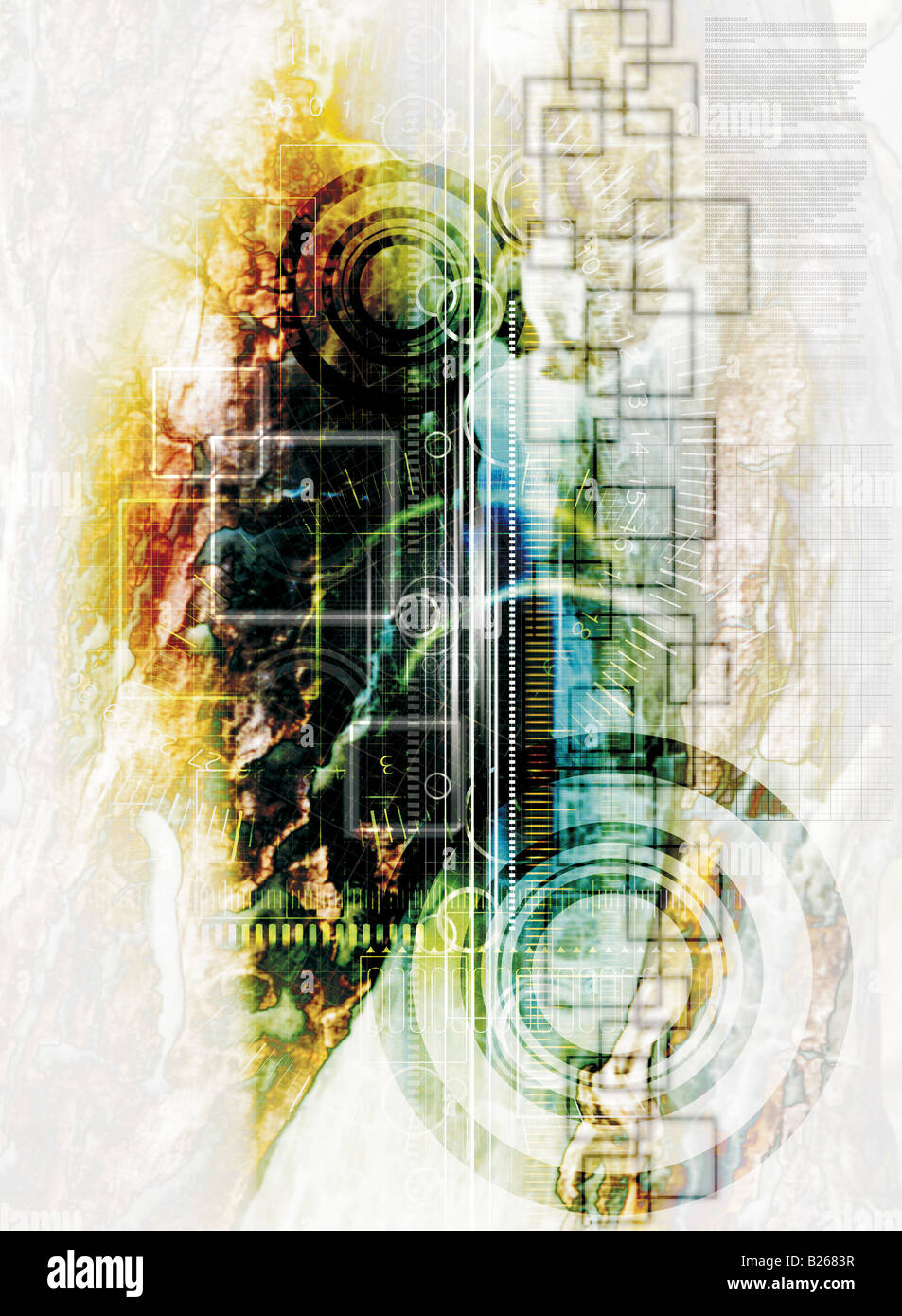 Digital background on instrument board Stock Photo - Alamy