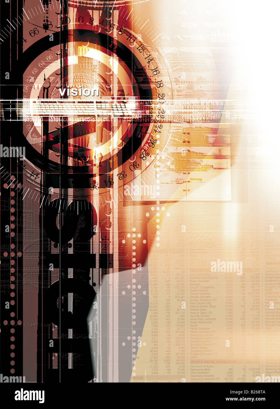 Digital background on instrument board Stock Photo - Alamy