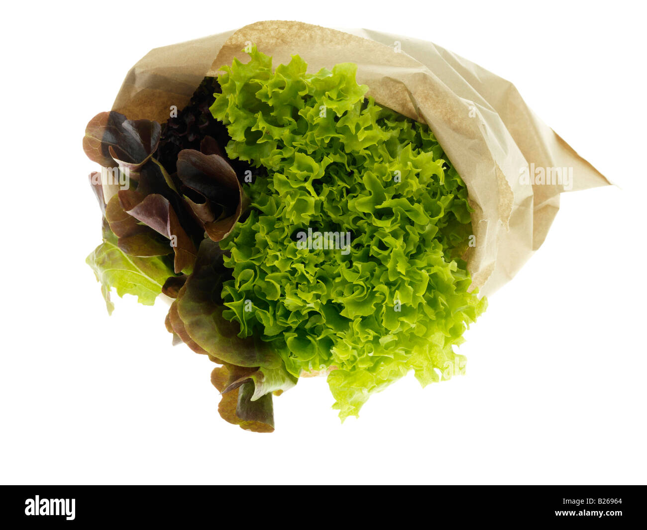 Bag Of Lettuces Stock Photo - Alamy