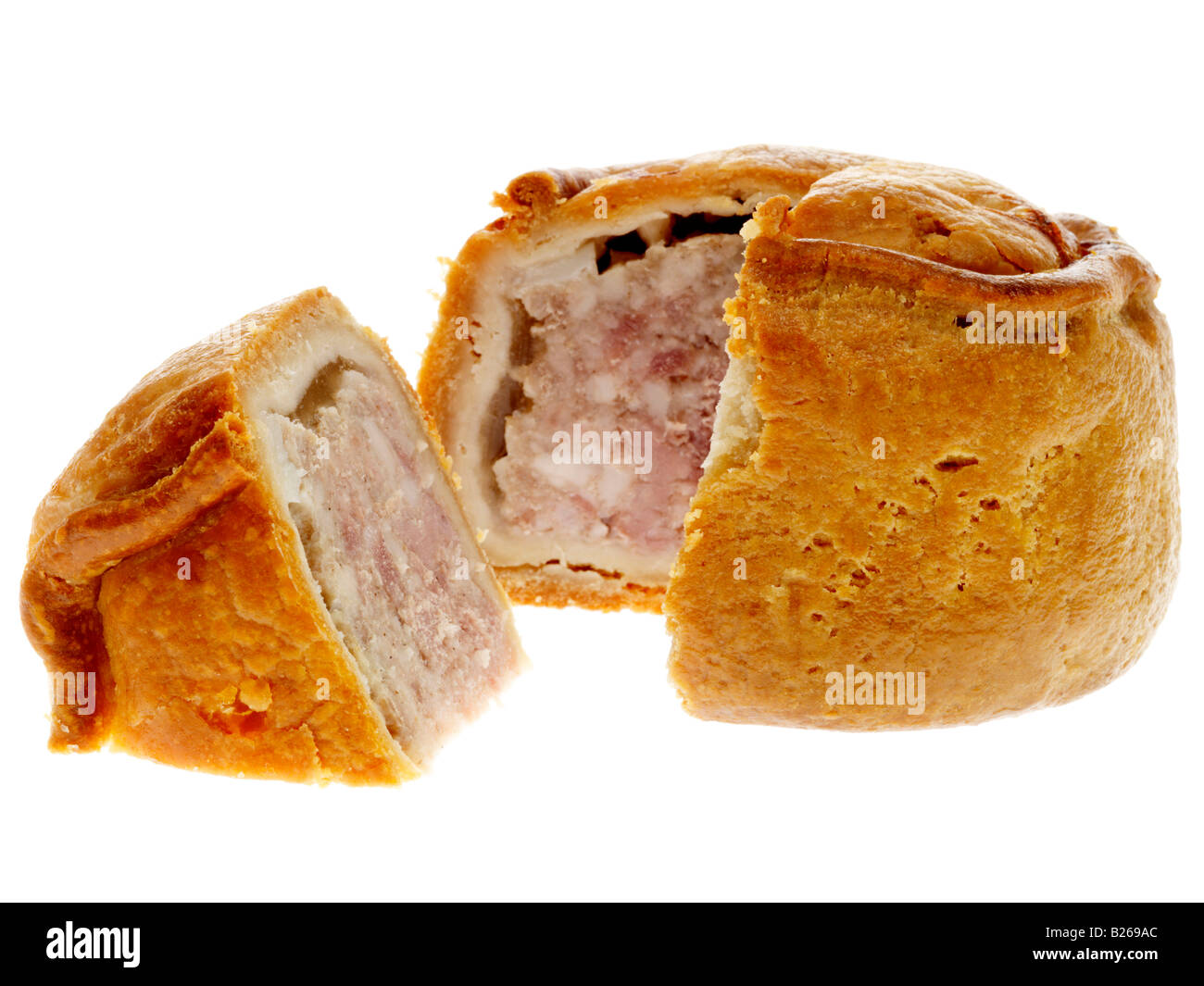 Individual pork pie Cut Out Stock Images & Pictures - Alamy