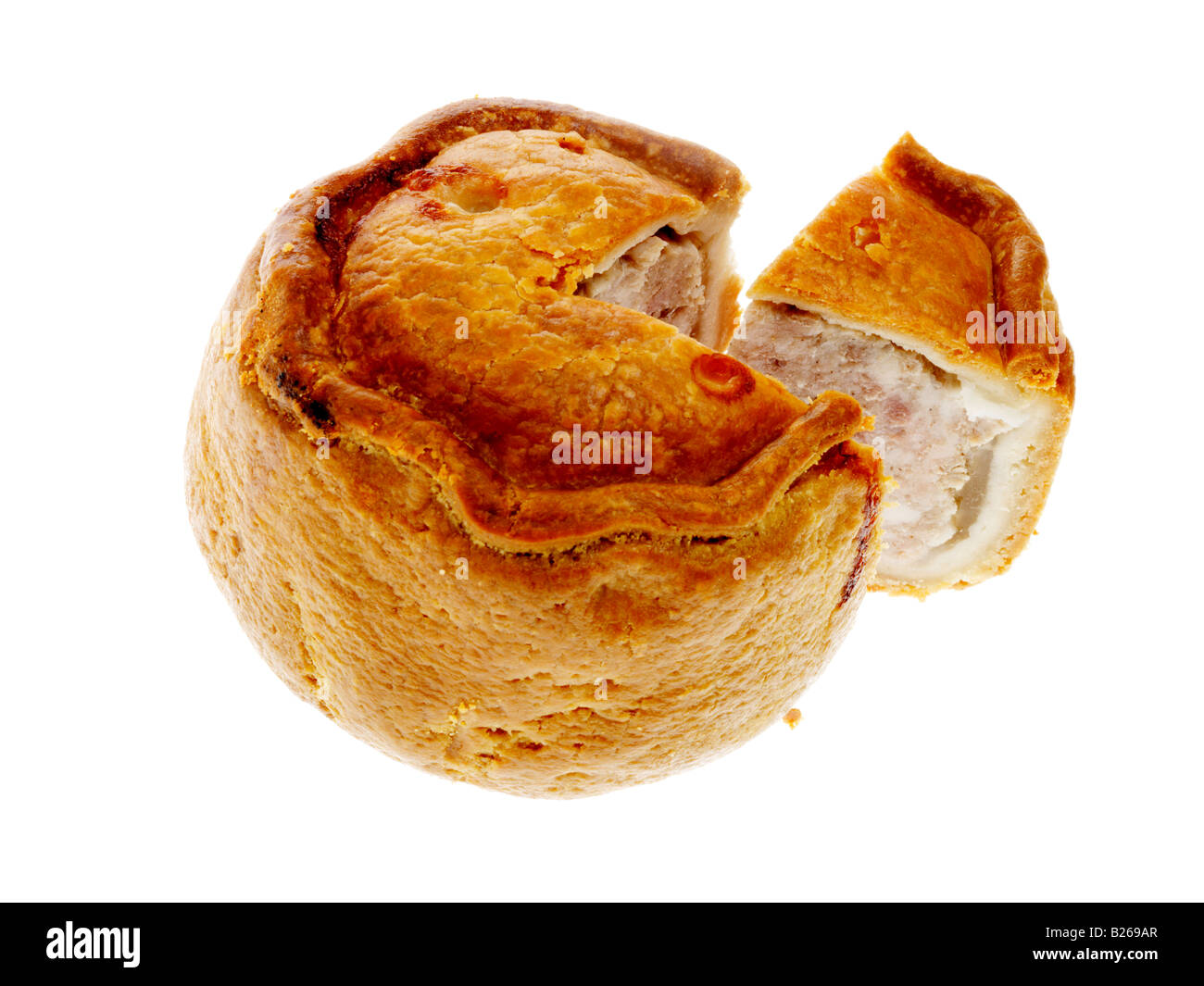 Individual pork pie Cut Out Stock Images & Pictures - Alamy
